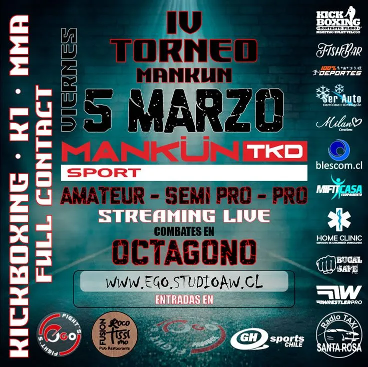 Mankun TKD Prepara La 4° Versión De Su Evento De Kickboxing Y MMA Vía ...